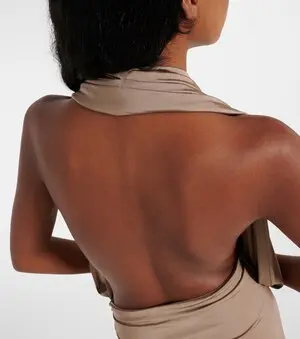 Magda Butrym Open-back Jersey Midi Dress