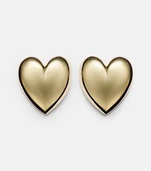 JENNIFER FISHER Puffy Heart Earrings - Gold