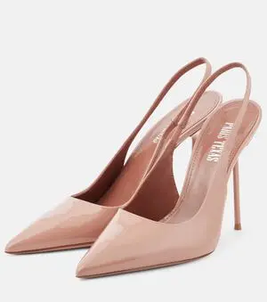 Paris Texas Lidia 105 Patent Leather Slingback Mules