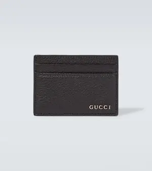 Gucci Logo Leather Card Holder - Black