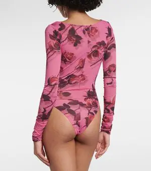 Blumarine Floral Printed Bodysuit