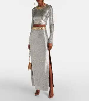 Rabanne Embellished Maxi Skirt