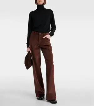 THE ROW Bindle Small Suede Tote Bag - Brown