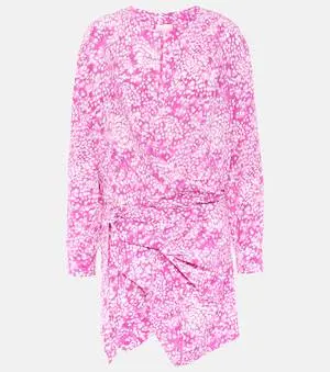 Isabel Marant Étoile Draped Silk-blend Mini Dress
