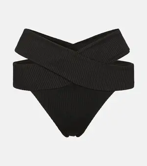 ALEXANDRA MIRO Tara Bikini Bottoms - Black