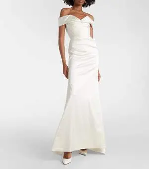 VIVIENNE WESTWOOD Nova Cora Satin Gown - White
