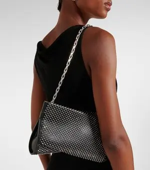 CHRISTIAN LOUBOUTIN Loubitwist Small Embellished Leather Clutch