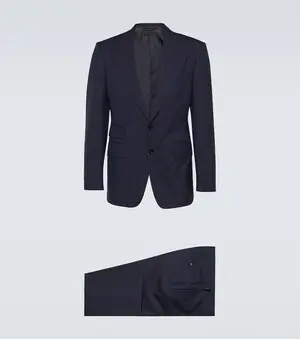 TOM FORD Shelton Wool Suit Blue