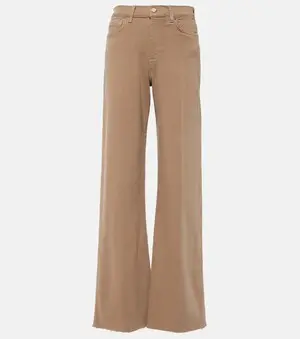 7 For All Mankind Lotta High-rise Wide-leg Jeans