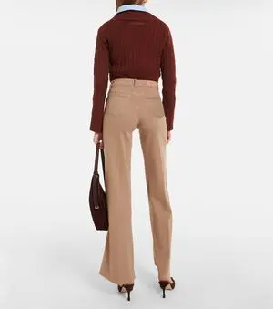 7 For All Mankind Lotta High-rise Wide-leg Jeans