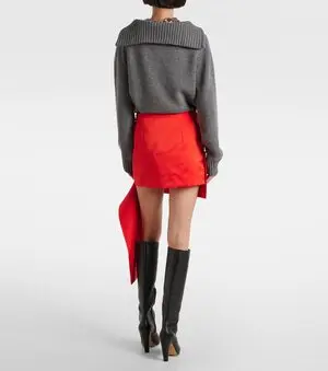 Plan C Satin Mini Skirt
