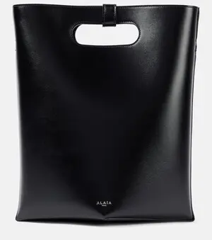 Alaïa Folded Leather Tote Bag - Black