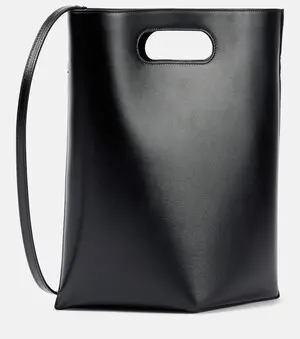 Alaïa Folded Leather Tote Bag - Black