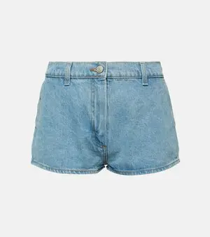 Magda Butrym High-rise Denim Shorts - Blue