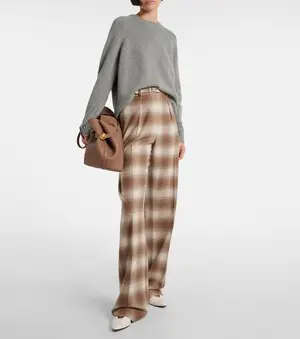 Loro Piana Parksville Cashmere Crewneck Sweater - Grey