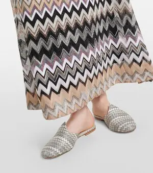 Missoni Zig Zag Canvas Mules