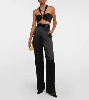THE SEI Silk Satin Bra Top