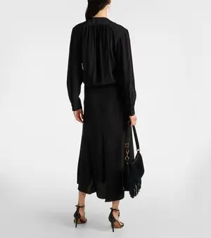 Isabel Marant Étoile Hanane Ruffled Silk Maxi Dress
