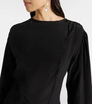 Isabel Marant Étoile Hanane Ruffled Silk Maxi Dress