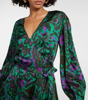 Velvet By Graham & Spencer Bridget Printed Satin Minidress