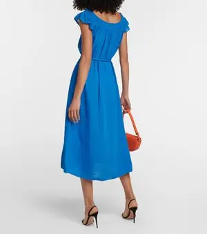 Velvet By Graham & Spencer Justine Cotton Midi Dress