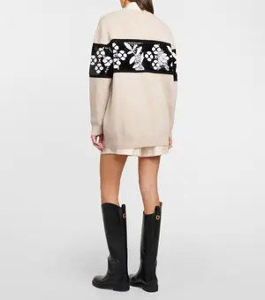 Max Mara Jacquard Wool And Cashmere Sweater