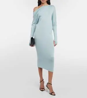 TOM FORD Off-shoulder Midi Dress