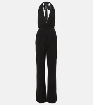 Max Mara Nice Halterneck Jersey Jumpsuit
