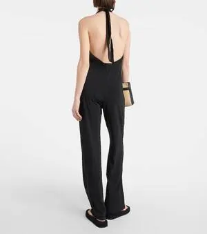 Max Mara Nice Halterneck Jersey Jumpsuit