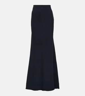 Valentino Garavani High-rise Silk Maxi Skirt - Blue
