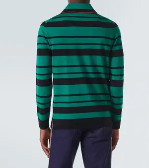 WALES BONNER Sitar Striped Wool And Silk Sweater