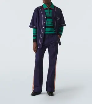 WALES BONNER Sitar Striped Wool And Silk Sweater