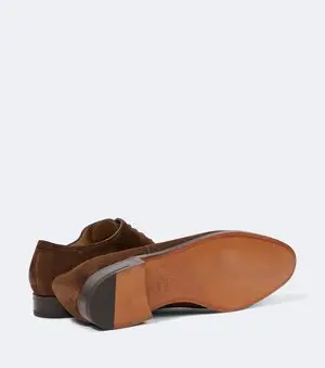 John Lobb City Ii Suede Derby Shoes