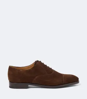 John Lobb City Ii Suede Derby Shoes