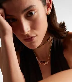MARIE LICHTENBERG 18kt Rose Gold Locket Necklace With Diamonds And Pearls