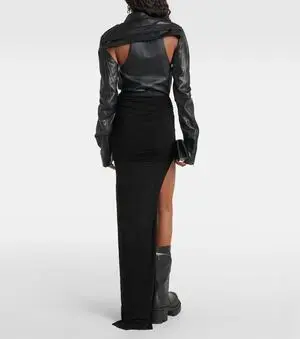 Rick Owens Ruched Maxi Skirt