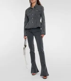 Magda Butrym Peplum Denim Jacket