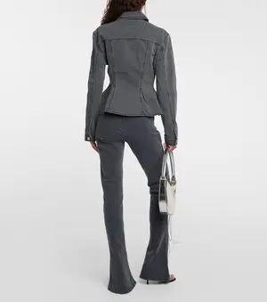 Magda Butrym Peplum Denim Jacket