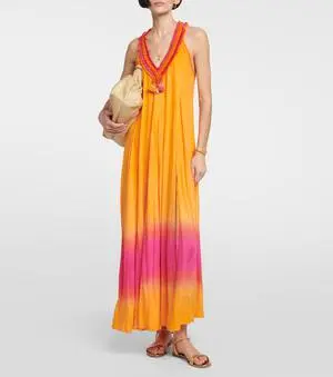 Poupette St Barth Nava Maxi Dress - Orange