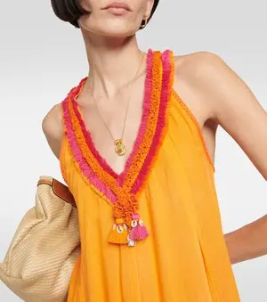 Poupette St Barth Nava Maxi Dress - Orange
