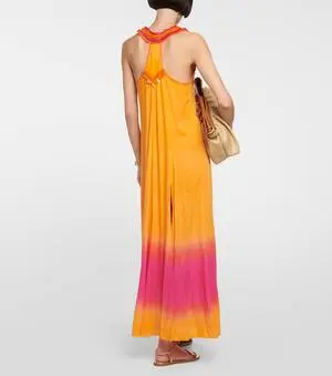 Poupette St Barth Nava Maxi Dress - Orange