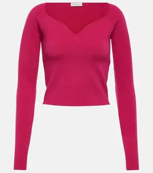 Nina Ricci Wool-blend Top - Pink