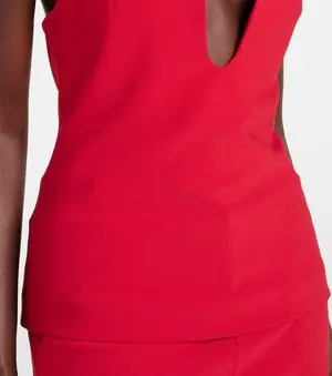 Attico Halterneck Crepe Top
