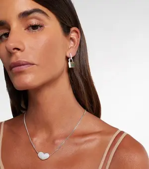 EERA Heart Diamond Necklace In 18kt White
