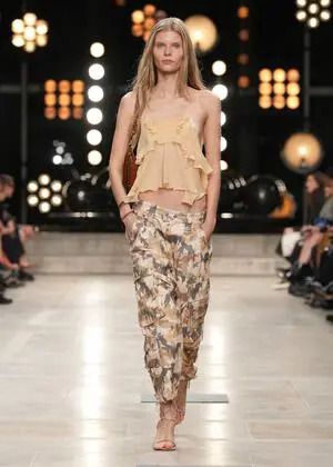 Isabel Marant Étoile Helore Printed Cotton Cargo Pants