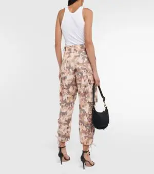 Isabel Marant Étoile Helore Printed Cotton Cargo Pants