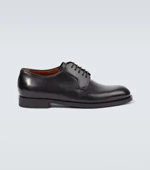 Zegna Classic Flex Leather Derby Shoes
