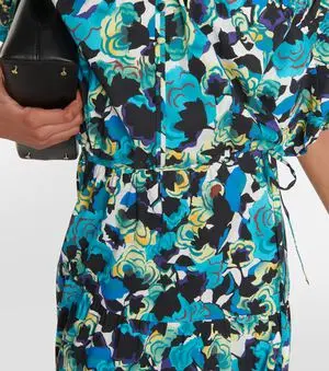 Diane Von Furstenberg Dario Floral Cotton-blend Top