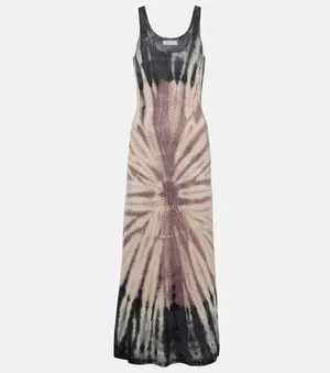 Gabriela Hearst Beca Tie-dye Cashmere And Silk Maxi Dress - Multicoloured