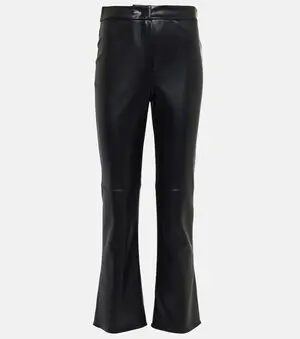 Max Mara Sublime Cropped Flared Trousers - Black